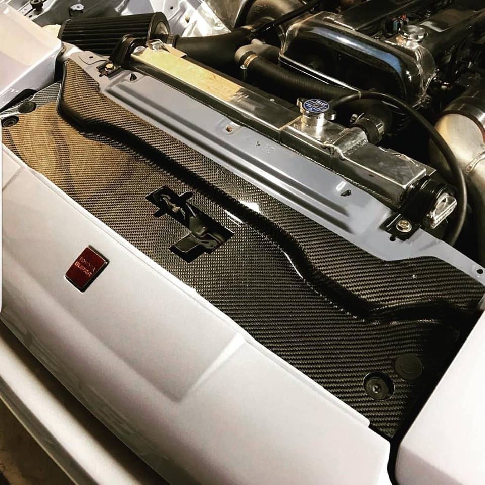CARBON FIBER RADIATOR PANEL SUPRA A70 – RScarbon